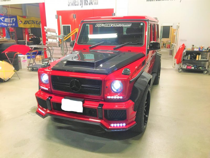 63Gクラス G350d G63仕様 LB-WORKS BODY KIT取付！ 鈑金修理、カスタムの事なら岐阜のピットワンへ | 自動車修理 ...